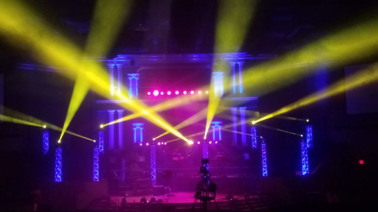 yellow stage lighting | Shock & Awe Productions
